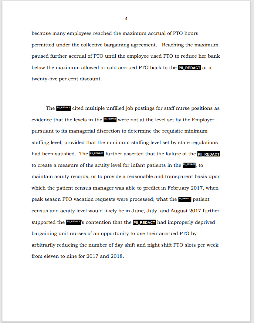 Redaction Services – Noetic Analytics